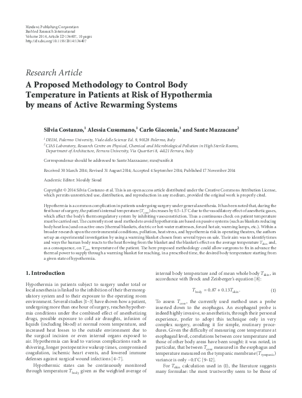 (PDF) A Proposed Methodology to Control Body Temperature in Patients at ...