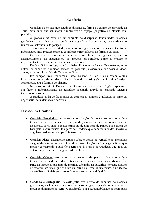 (DOC) Geodésia UNIP