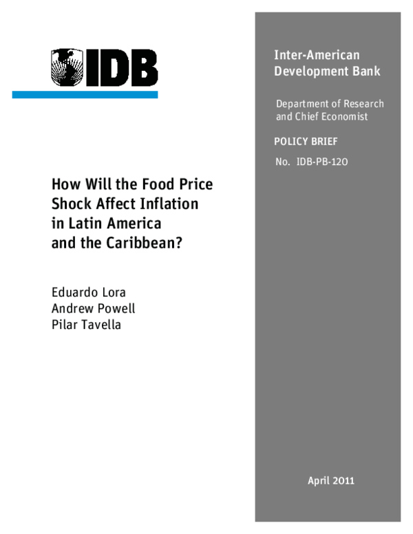 (PDF) How Will the Food Price Shock Affect Inflation in Latin America ...