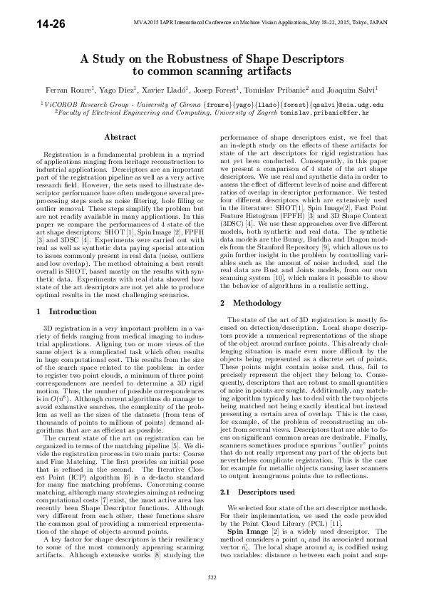 (PDF) A study on the robustness of shape descriptors to common scanning ...