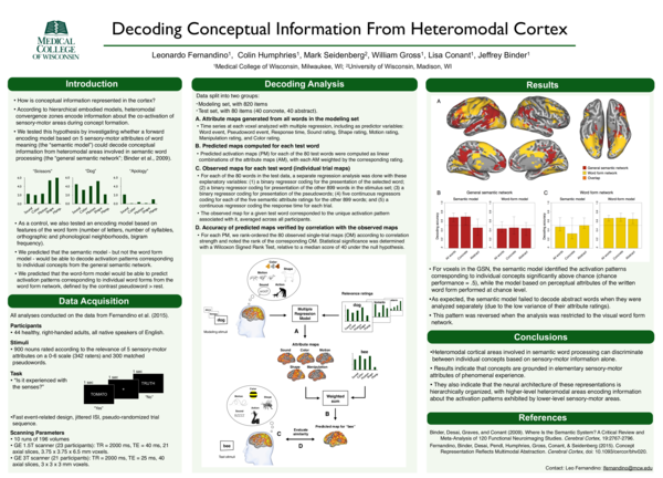 (PDF) Decoding Conceptual Information From Heteromodal Cortex