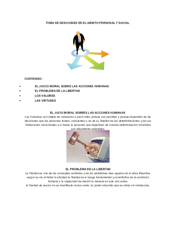(DOC) TOMA DE DESICIONES EN EL AMBITO PERSONAL Y SOCIAL