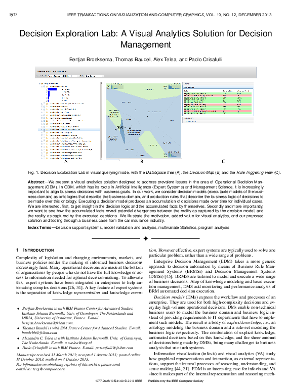 (PDF) Decision Exploration Lab: A Visual Analytics Solution for ...