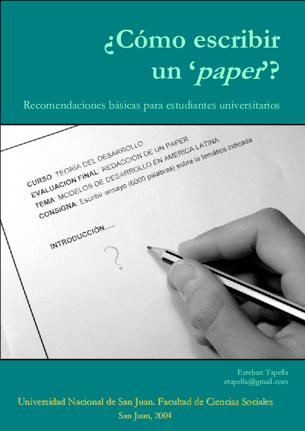 (PDF) Cc3b3mo-escribir-un-paper-estudiantes-universitarios