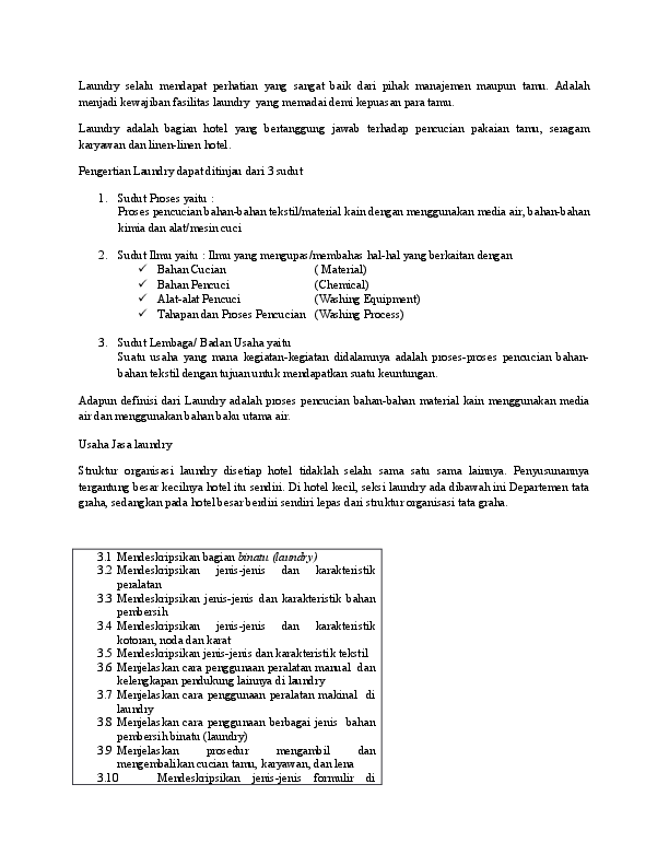 (DOC) Modul Laundry