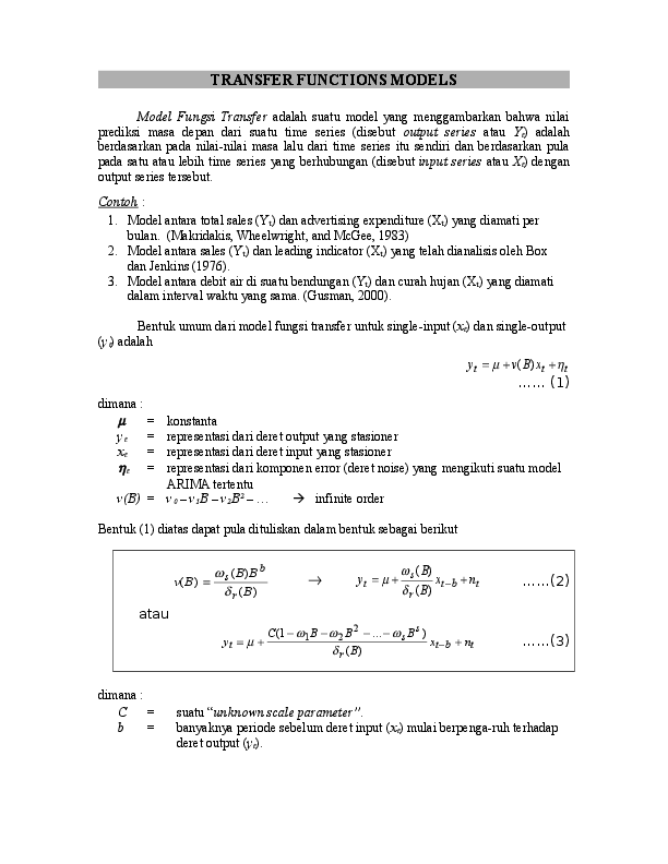 (DOC) Model akhir fungsi transfer