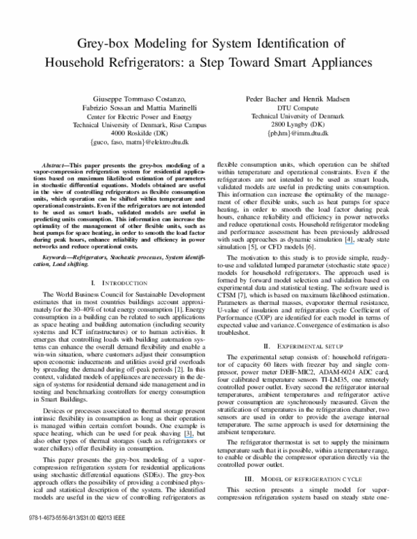 (PDF) Grey-box modeling for system identification of household ...