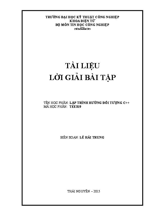 (PDF) Sinh Vien IT Net Huong dan giai BT LTHDT