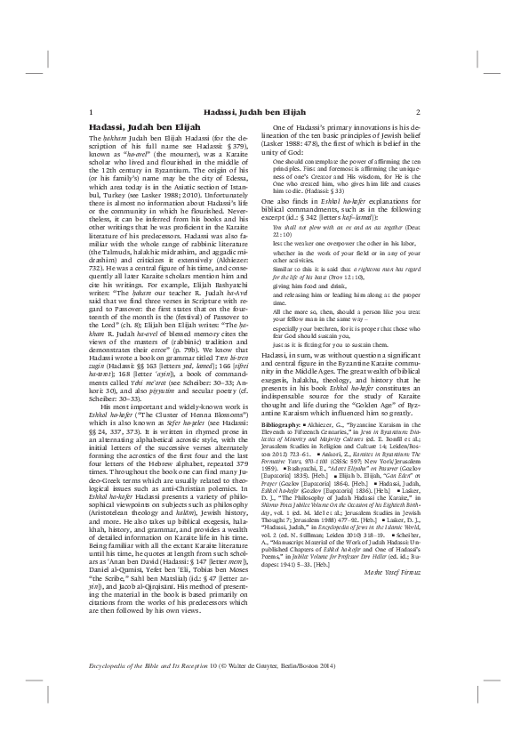 (PDF) Hadassi, Judah ben Elijah | Moshe Firrouz (Ph.D) - Academia.edu