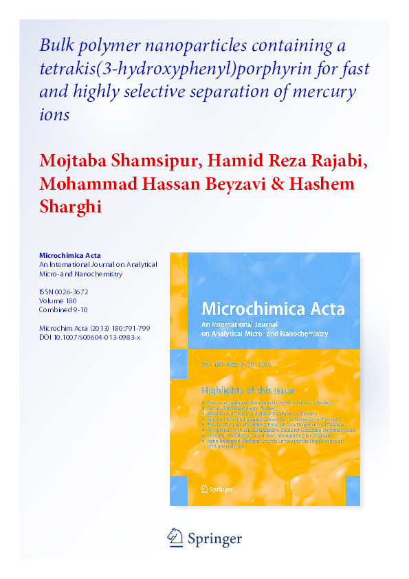 (PDF) Bulk polymer nanoparticles containing a tetrakis(3-hydroxyphenyl ...