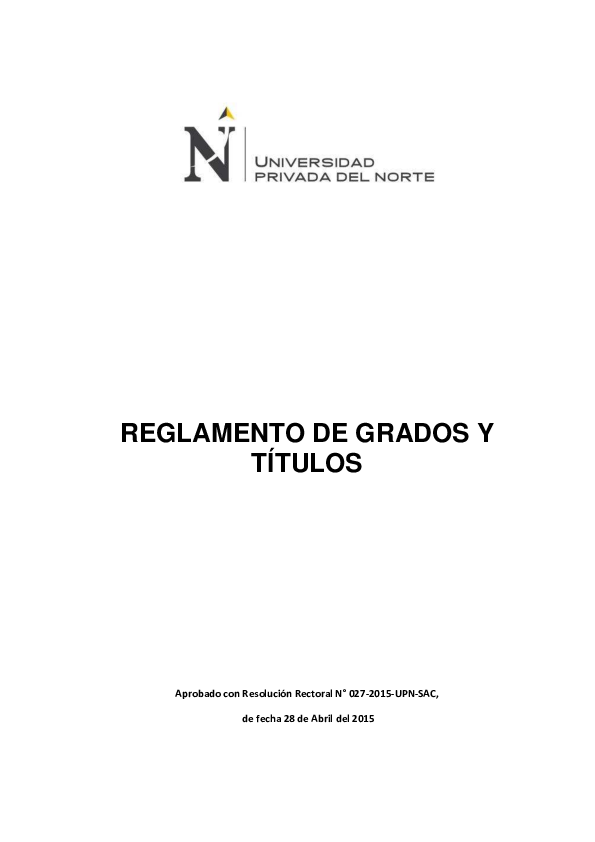 (PDF) Reglamento de Grados y Titulos