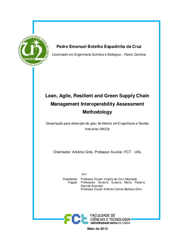 (PDF) Lean, Agile, Resilient and Green Supply Chain Management Interoperability Assessment ...