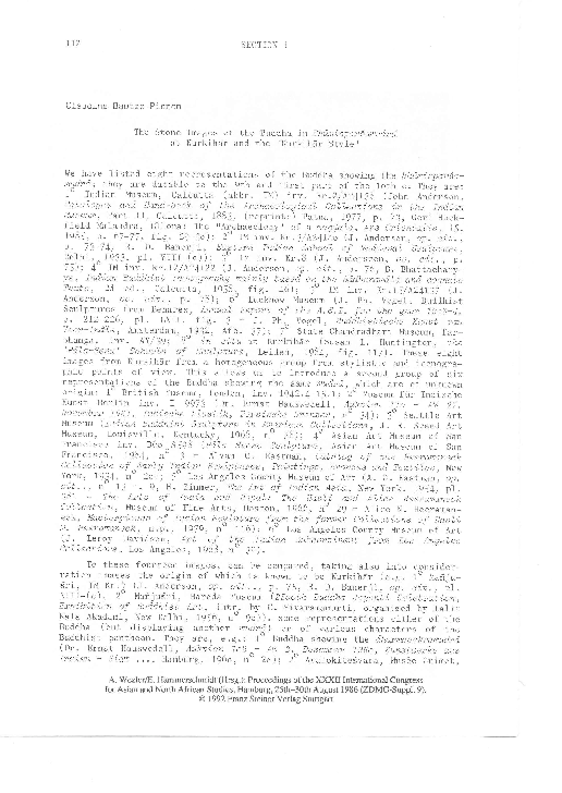(PDF) The Stone Images of the Buddha in bhūmisparśamudrā at Kurkihar ...