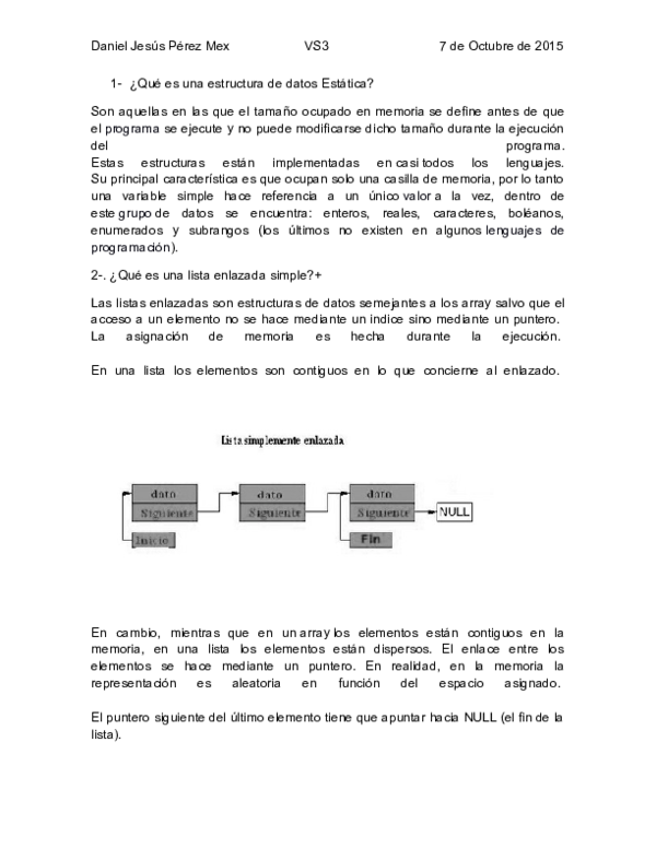 (DOC) Estrutura de Datos Estatica