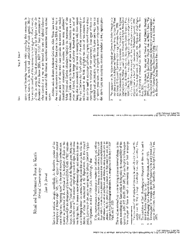 (PDF) Ritual and Performative Force in Kant's Ethical Community