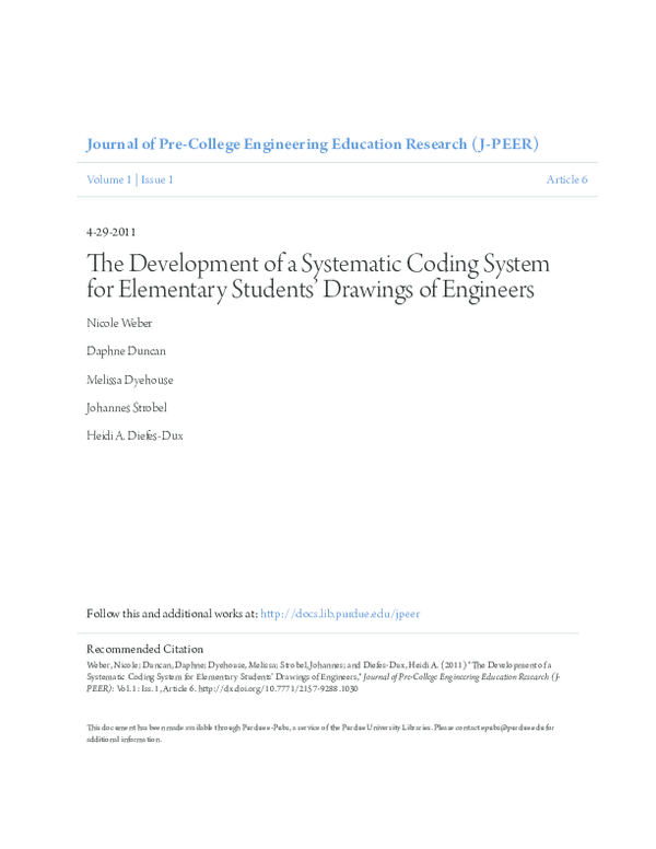 (PDF) The development of a systematic coding system for elementary ...
