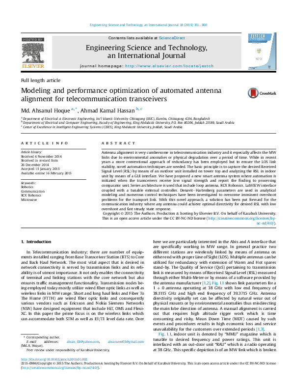 Pdf Antenna Azimuth Position Control System Using Pid Controller And State Feedback Controller