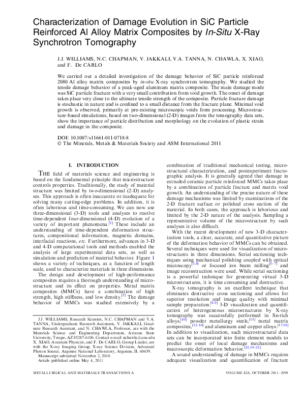(PDF) In situ observation of mechanical damage within a SiC-SiC ceramic ...