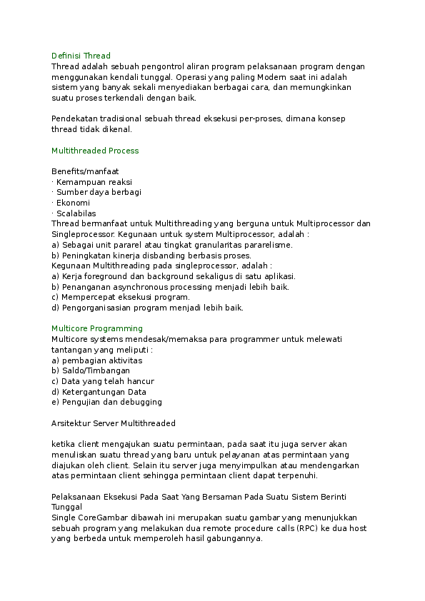 (DOC) Definisi Thread