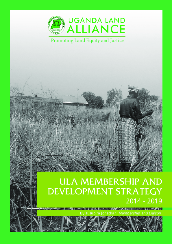 (PDF) ULA MEMBERSHIP AND DEVELOPMENT STRATEGY 2014 - 2019