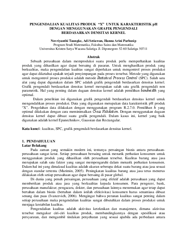 (PDF) PENGENDALIAN KUALITAS