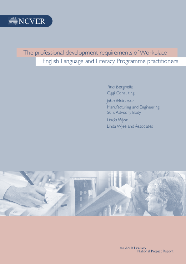 (PDF) The professional development requirements of Workplace English ...