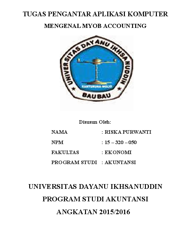 (DOC) Mengenal MYOB Accounting