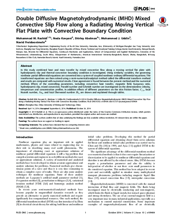 (PDF) Hydrodynamic and thermal slip flow boundary layers over a flat plate with constant heat ...