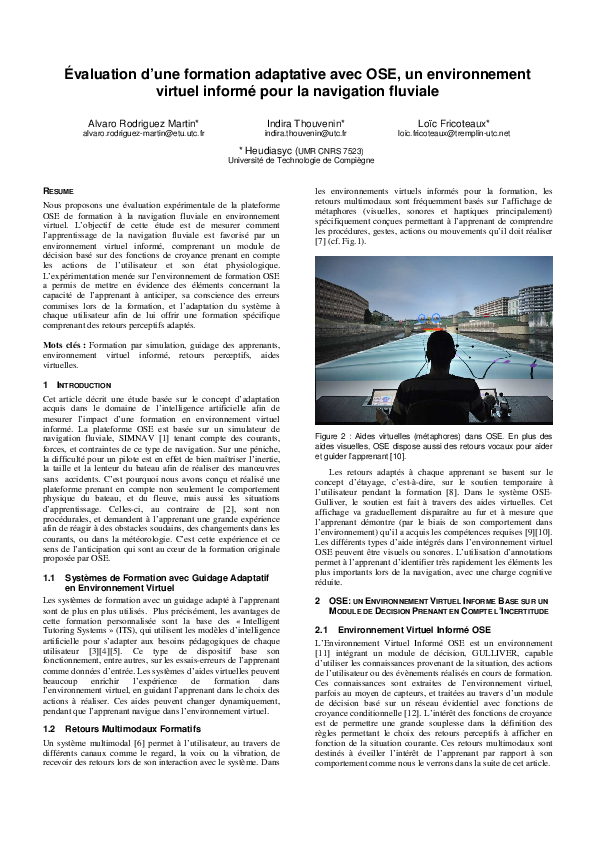 (PDF) Évaluation d'une formation adaptative avec OSE, un environnement ...
