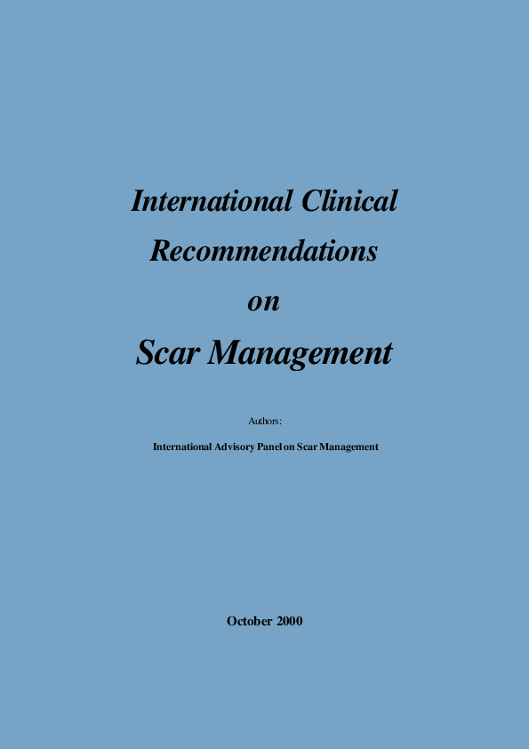 (PDF) International Clinical Recommendations on Scar Management