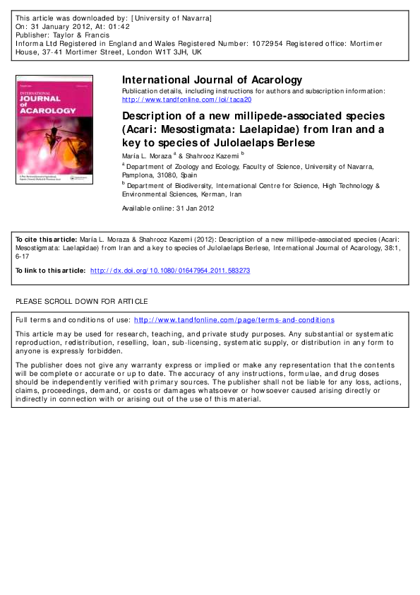 (PDF) Neoepicrius, Gen. N., from Western North America (Acari ...