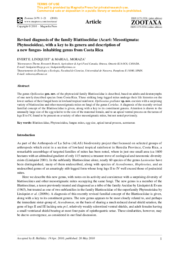 (PDF) Neoepicrius, Gen. N., from Western North America (Acari ...