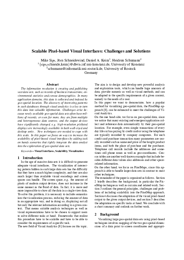 (PDF) Scalable Pixel-based Visual Interfaces: Challenges and Solutions