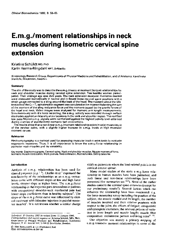 (PDF) E.m.g./moment relationships in neck muscles during isometric ...
