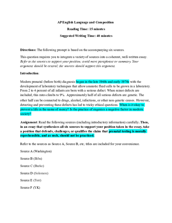 (DOC) DBQ Sample Documents | Aliya A - Academia.edu