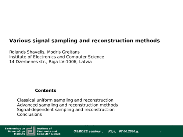 (PDF) Sign Sampling