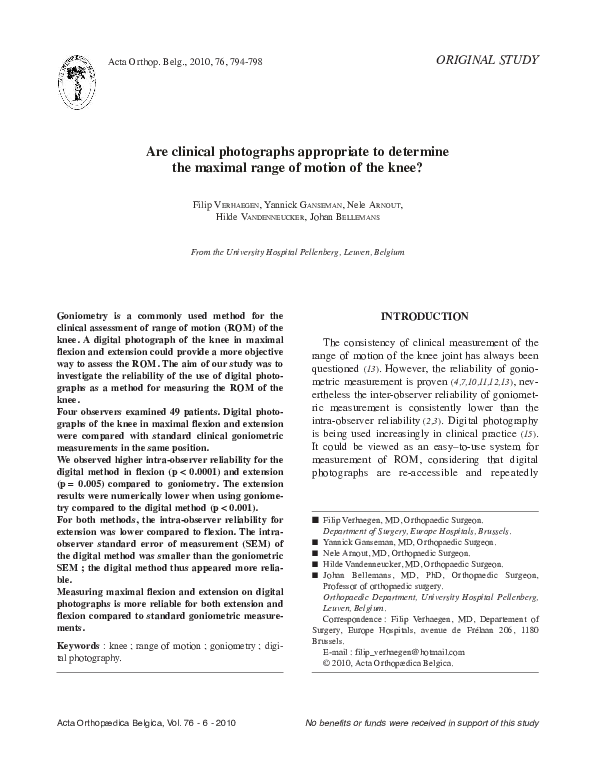 (PDF) Are clinical photographs appropriate to determine the maximal ...