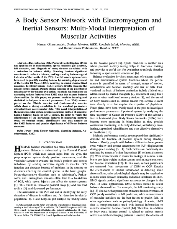 (PDF) A Body Sensor Network With Electromyogram and Inertial Sensors: Multimodal Interpretation ...