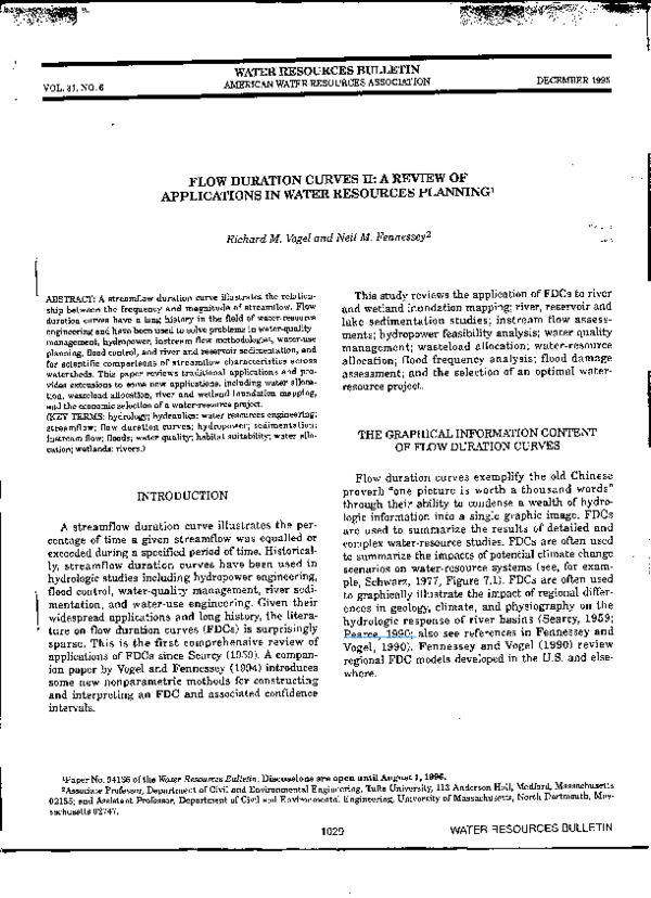 (PDF) Flow Duration Curves II