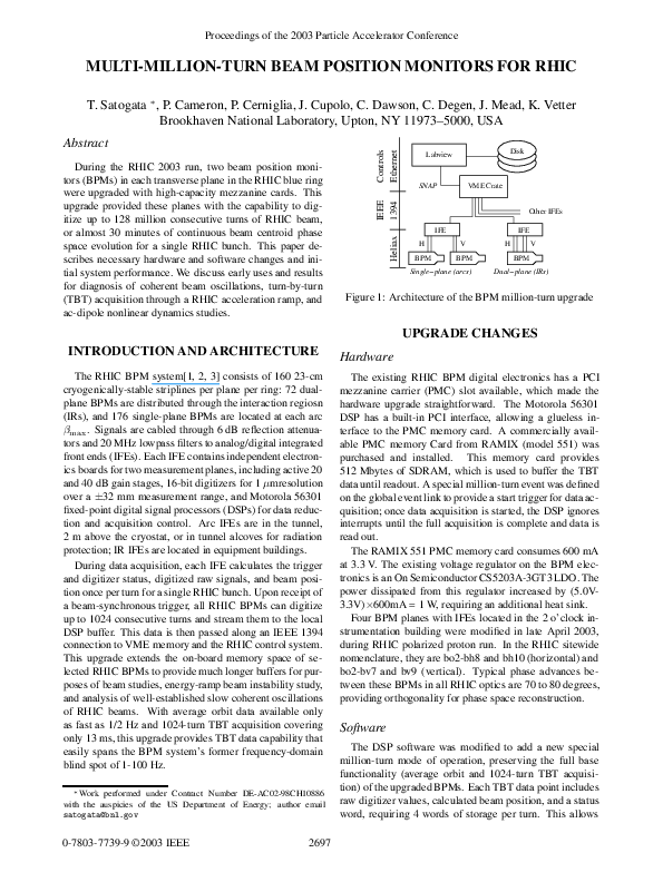 (PDF) Multi-million-turn beam position monitors for RHIC