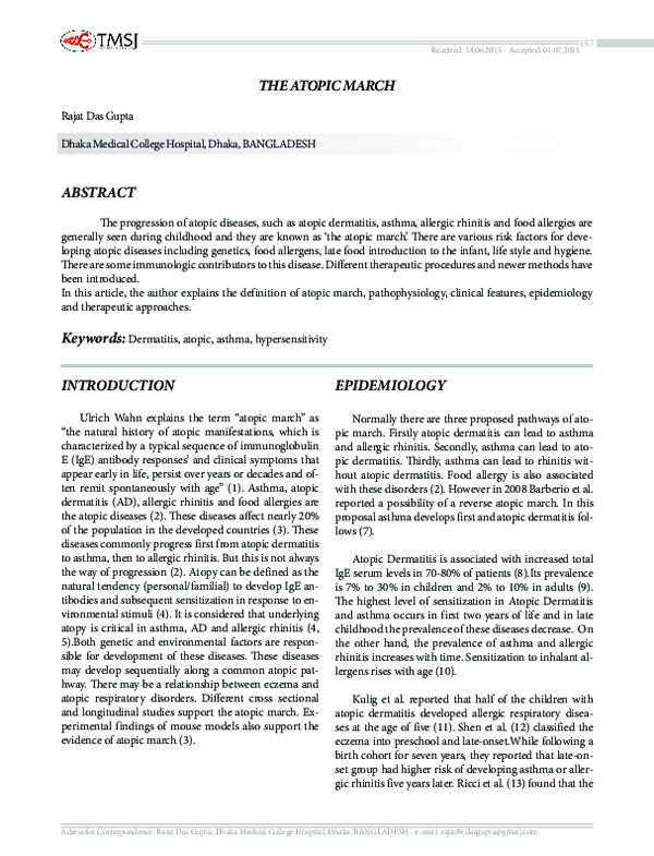 (PDF) THE ATOPIC MARCH