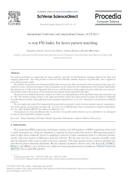 (PDF) n-step FM-Index for Faster Pattern Matching