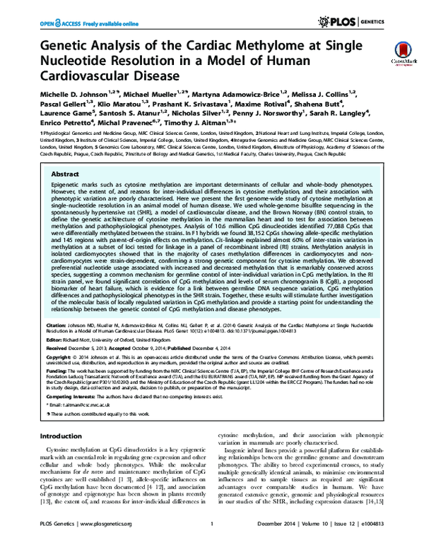 (PDF) Identification of right heart-enriched genes in a murine model of ...