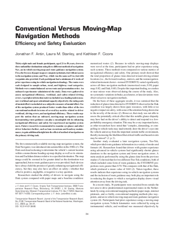 (PDF) Conventional Versus Moving-Map Navigation Methods