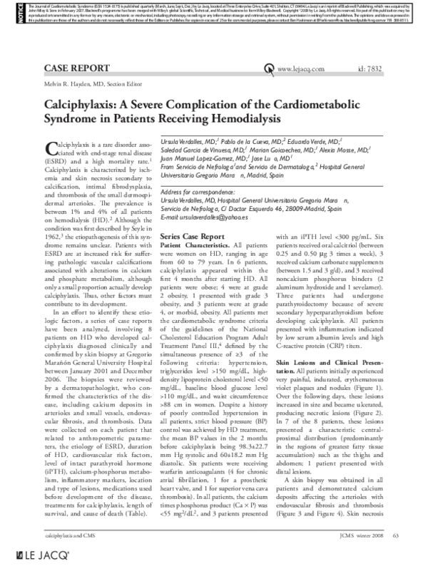 (PDF) Bilateral Mastodynia: An Unusual Presentation of Calciphylaxis ...