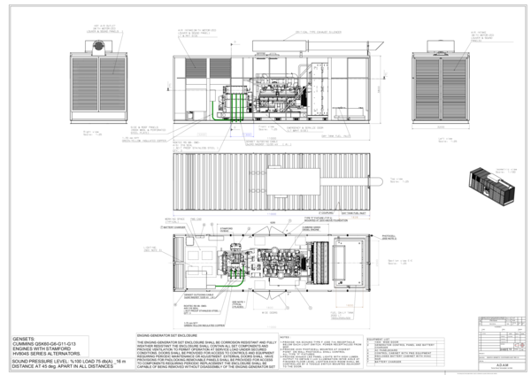 (PDF) 2500KVA GENSETS -CONTANIER ASSY-REV 03 sheet 1