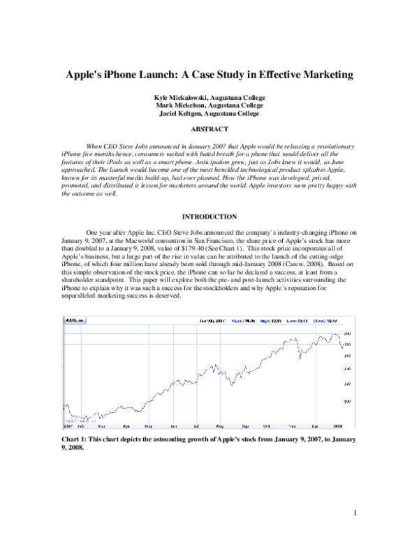 (PDF) I Phone case study