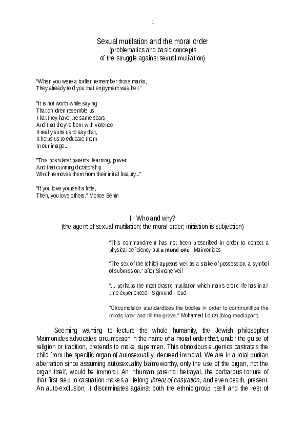 (PDF) Origins of the Intactivist Movement: A Masculine Foundation | Dan ...