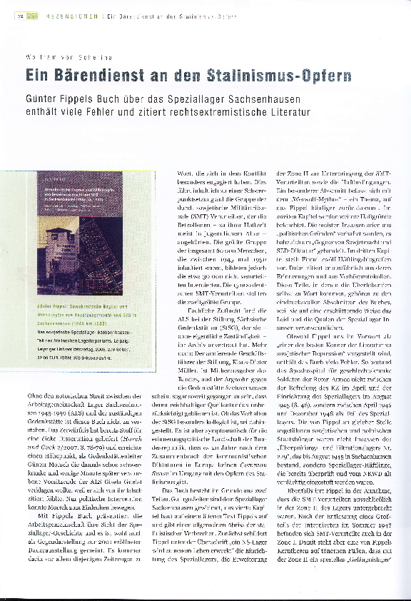 (PDF) Review of Günter Fippel: Demokratische Gegner und Willküropfer ...