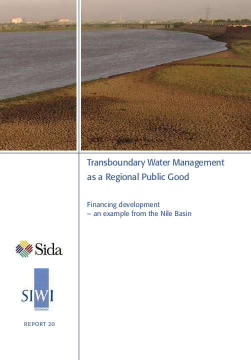 (PDF) Transboundary water management as a regional public good ...